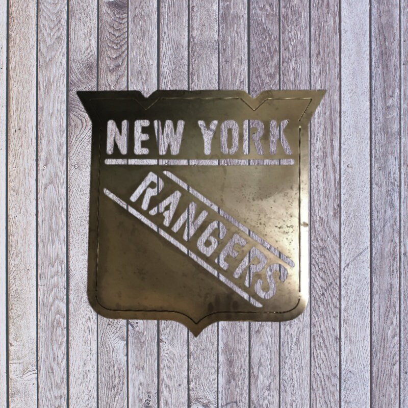 NY Rangers Emblem Metal Wall Art - Etsy