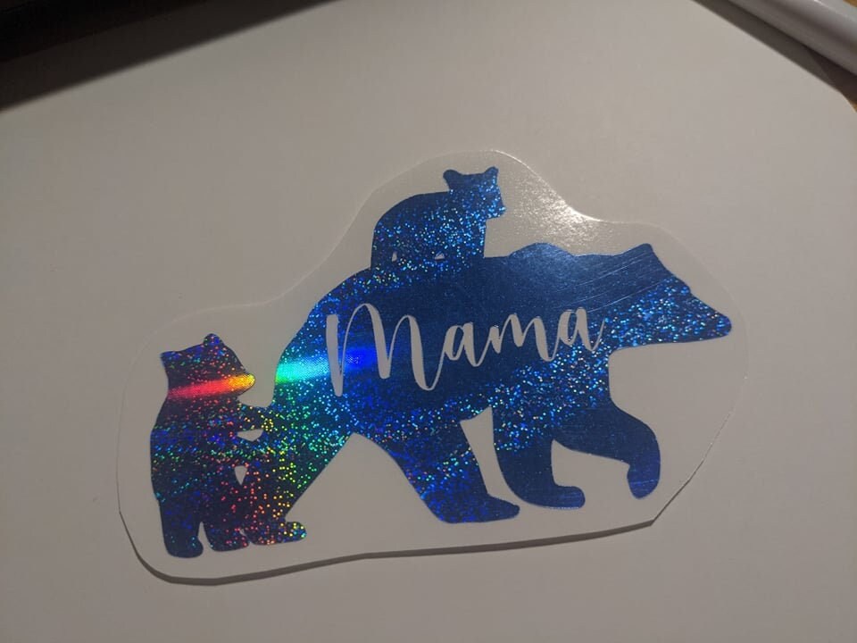 Mama Bear Vinyl Decal Mama Bear Sticker Vehicle Decals - Etsy