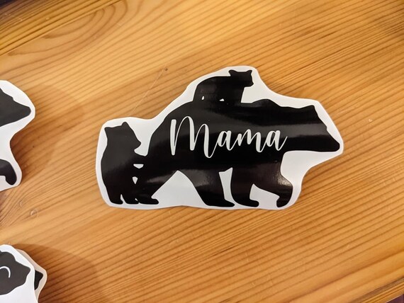 Mama Bear Vinyl Decal Mama Bear Sticker Vehicle Decals - Etsy