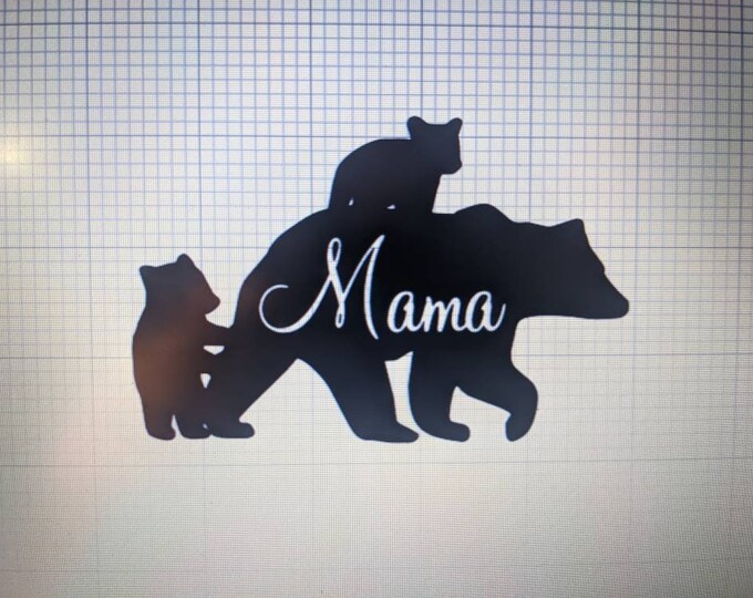 Mama Bear Vinyl Decal, Mama Bear Sticker, Vehicle Decals, Laptop ...