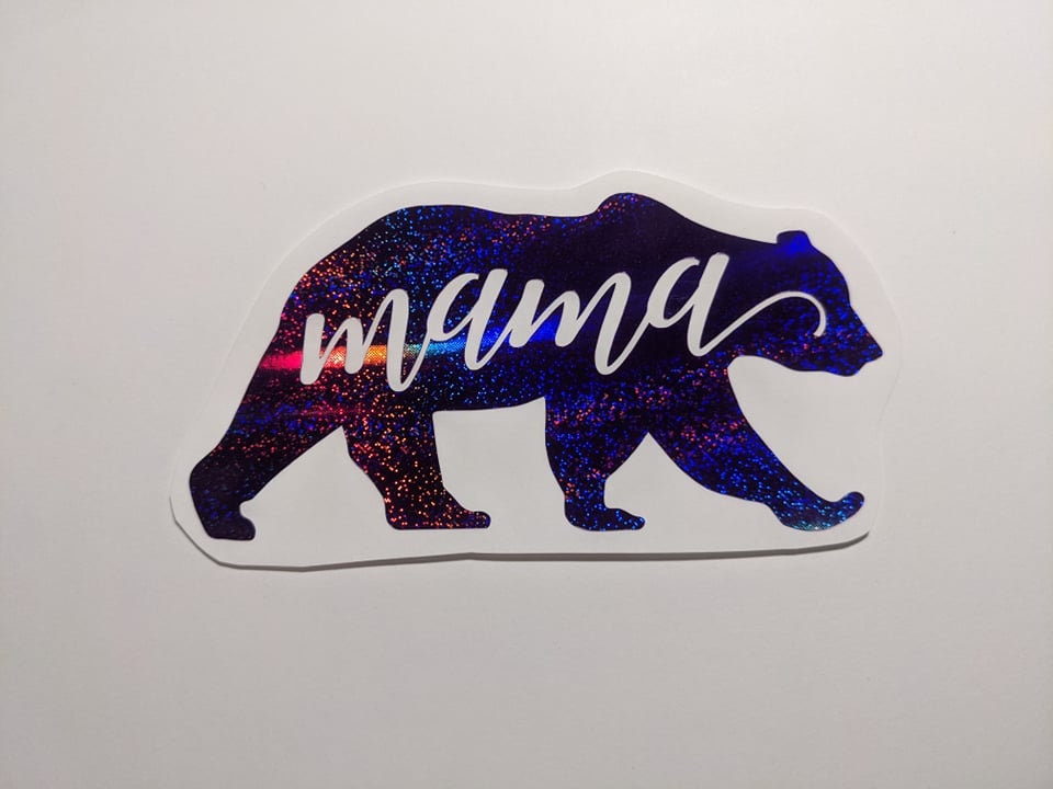 Mama Bear Vinyl Decal Mama Bear Sticker Vehicle Decals - Etsy