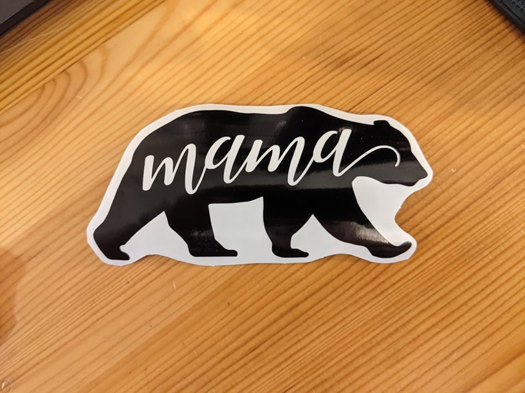 Mama Bear Vinyl Decal, Mama Bear Sticker, Vehicle Decals, Laptop ...