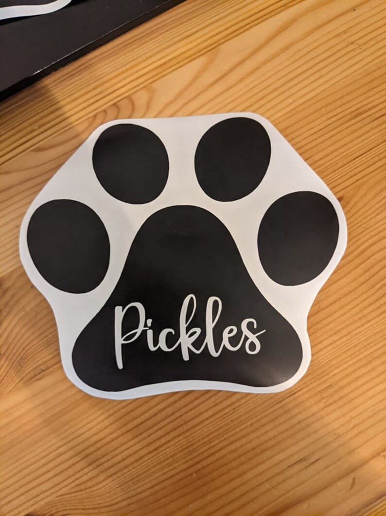 Paw Print Vinyl Decal Vehicle Decals Laptop Stickers Vinyl - Etsy