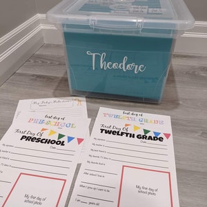 Child Memory Bin, Organization and Storage, Memory Box for Child ...