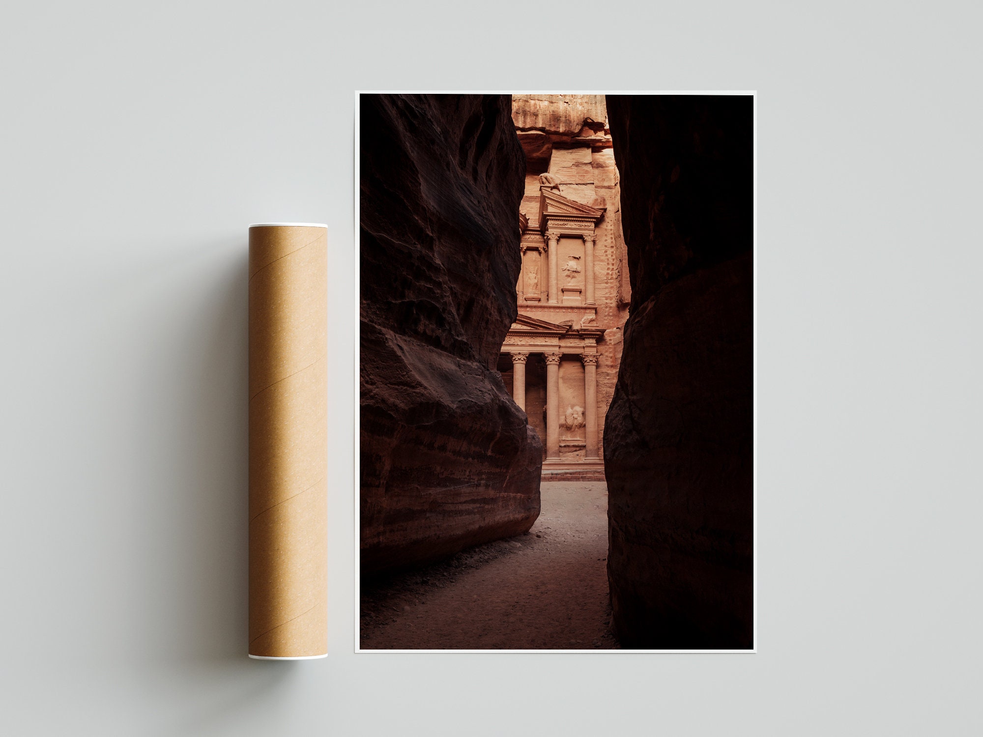 Petra Petra Al-siq & the Treasury Poster Jordan Art Print - Etsy UK