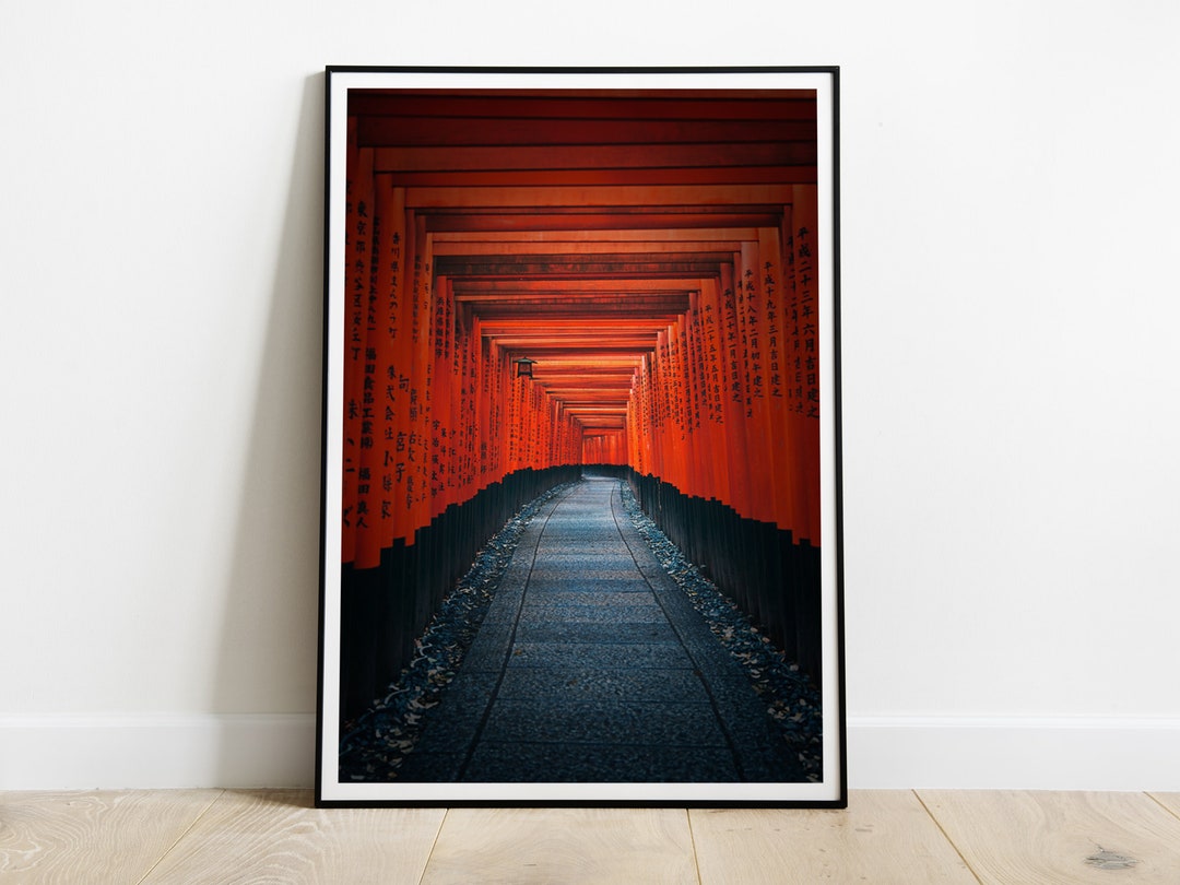 Fushimi Inari Taisha Print, Kyoto Shrine Poster, Japan Photography Art ...