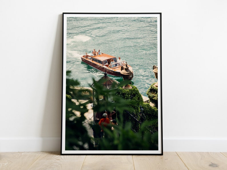 Riva Classic Boat Lake Como Print Lake Como Travel Poster - Etsy