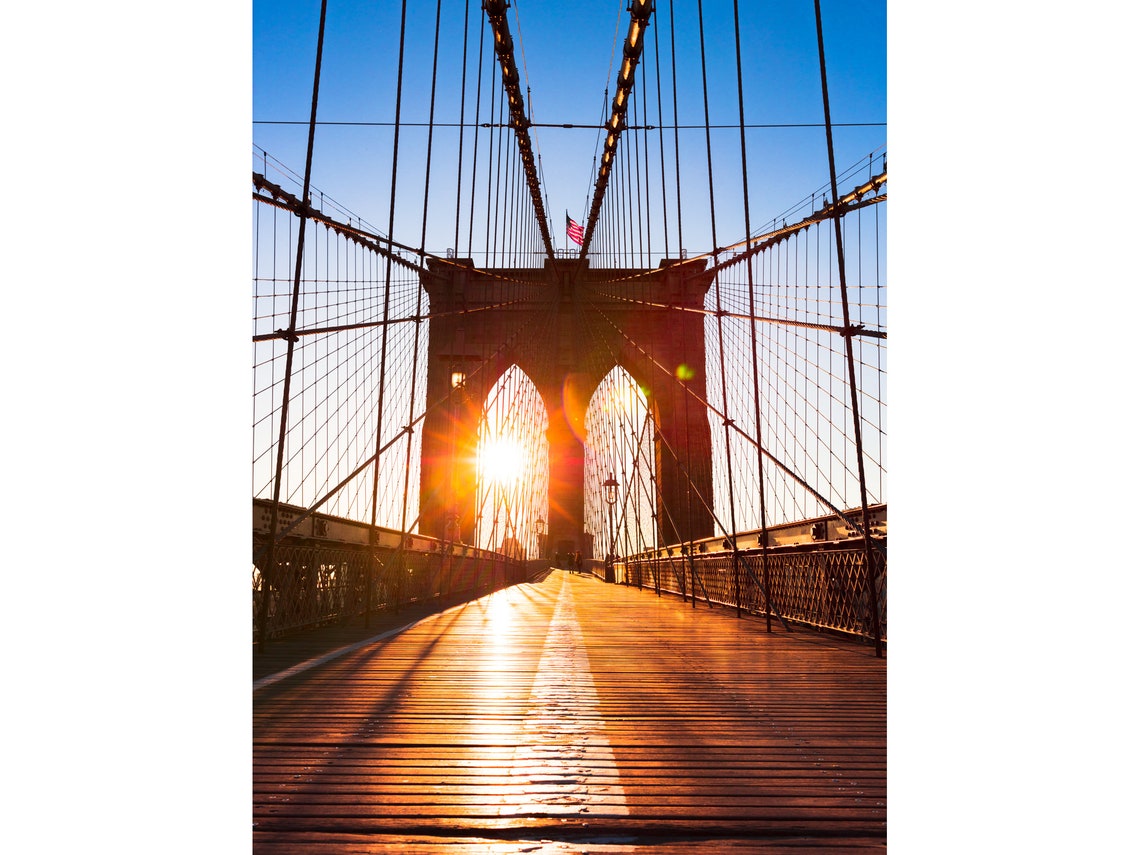 Brooklyn Bridge Poster Manhattan New York City Print NYC - Etsy