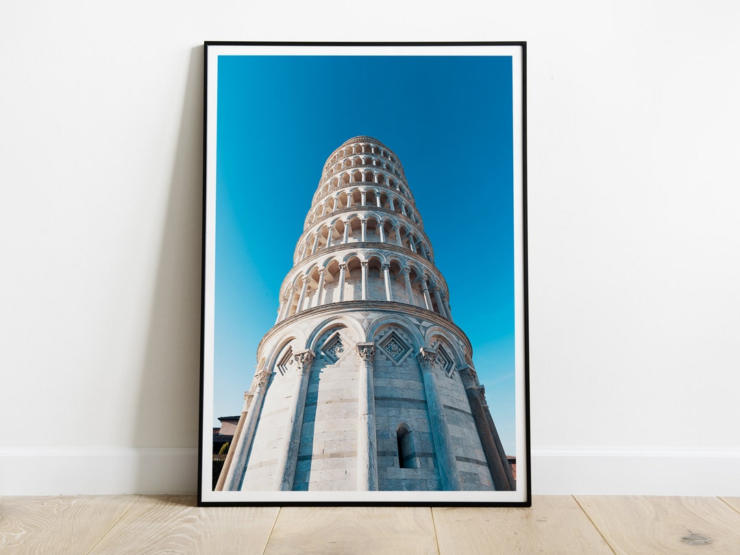 Leaning Tower of Pisa Print, Pisa Poster, Italy Print, Tower of Pisa ...