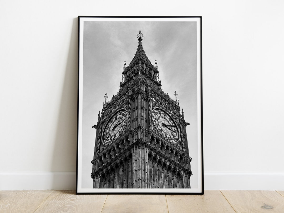 Big Ben Print, Big Ben Poster, London Print, London Poster, Elizabeth ...