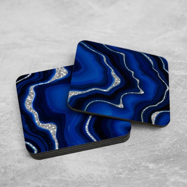 Blue Coasters - Etsy