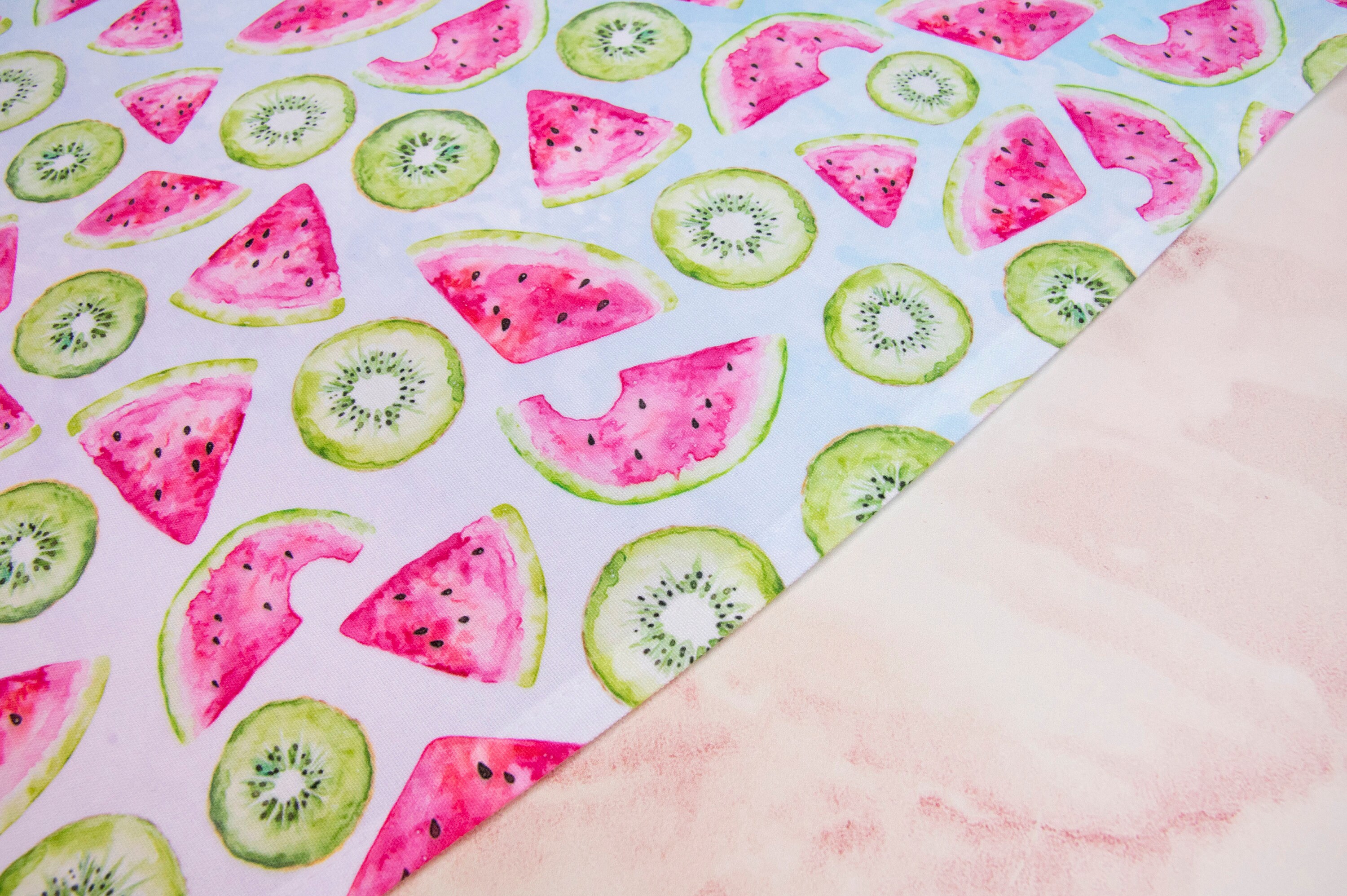 Watermelon and Kiwi Cloth Napkins Set of 4 or 6 Reusable | Etsy