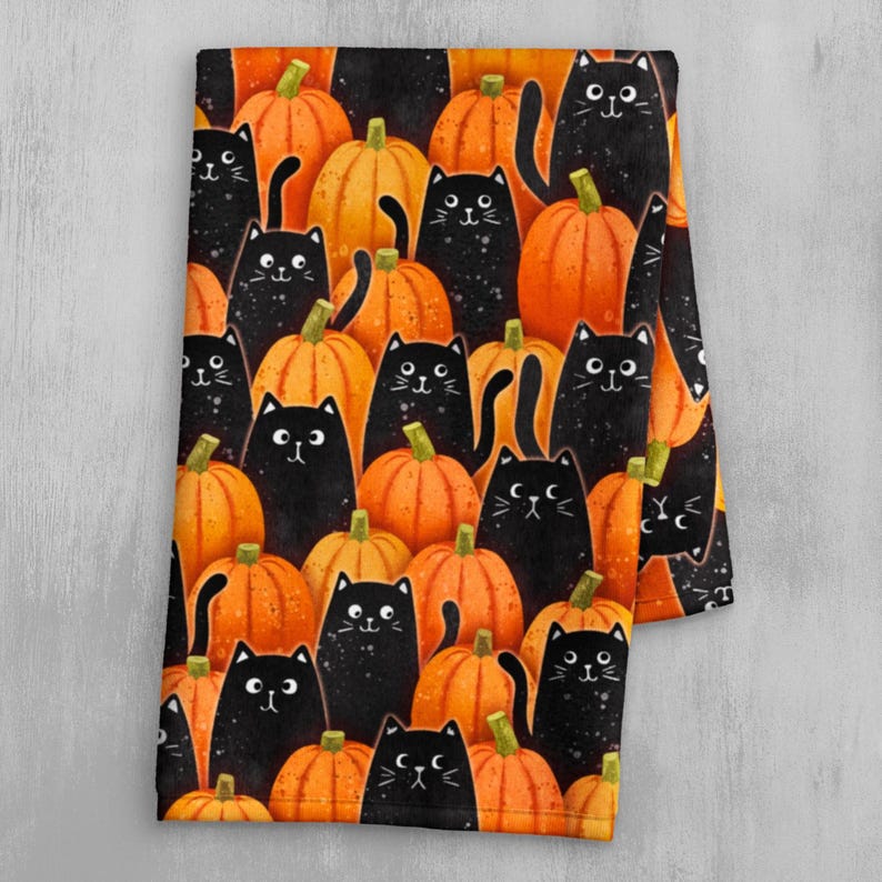 Halloween Hand Towels - Choose Your Own Set - Spooky Kitchen & Bathroom ...