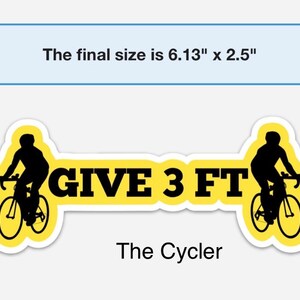 Cycling Safety Sticker - Etsy