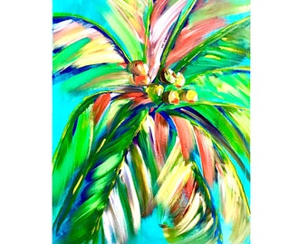 Modern Palm Tree Art - Etsy