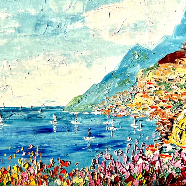 Positano Painting - Etsy
