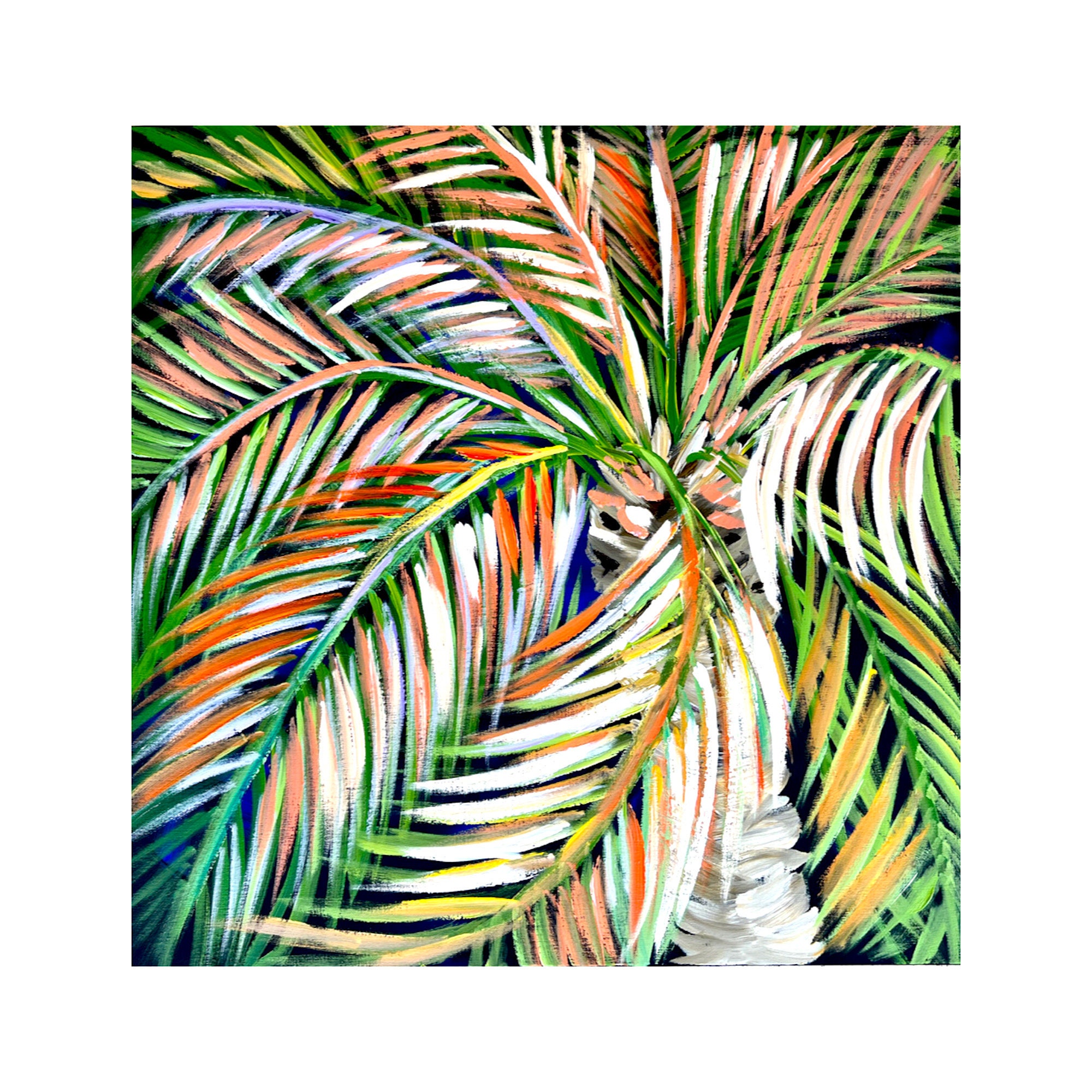 Abstract Palm Tree Paintings