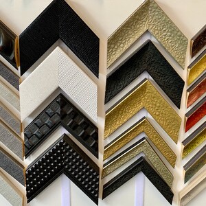 Custom Gold Picture Frames; Wood Custom-made Photo Art Frame, Gold ...