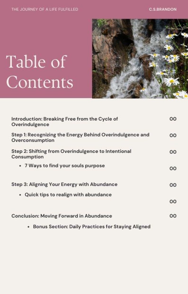 A How to Guide From Overindulgence to Abundance: the Journey to a Life ...
