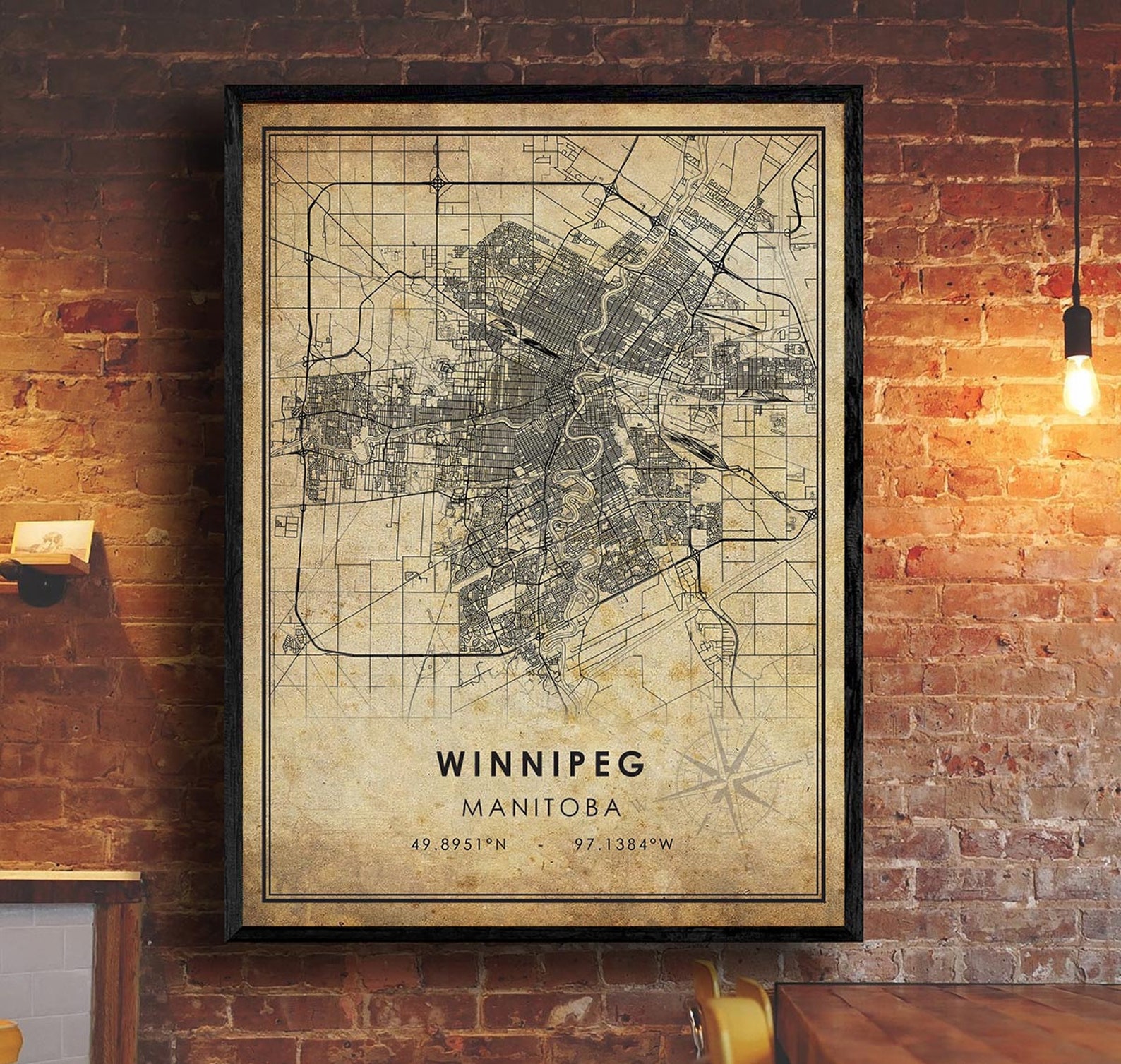 Winnipeg Map Print | Winnipeg Map | Manitoba Map Art | Winnipeg City ...