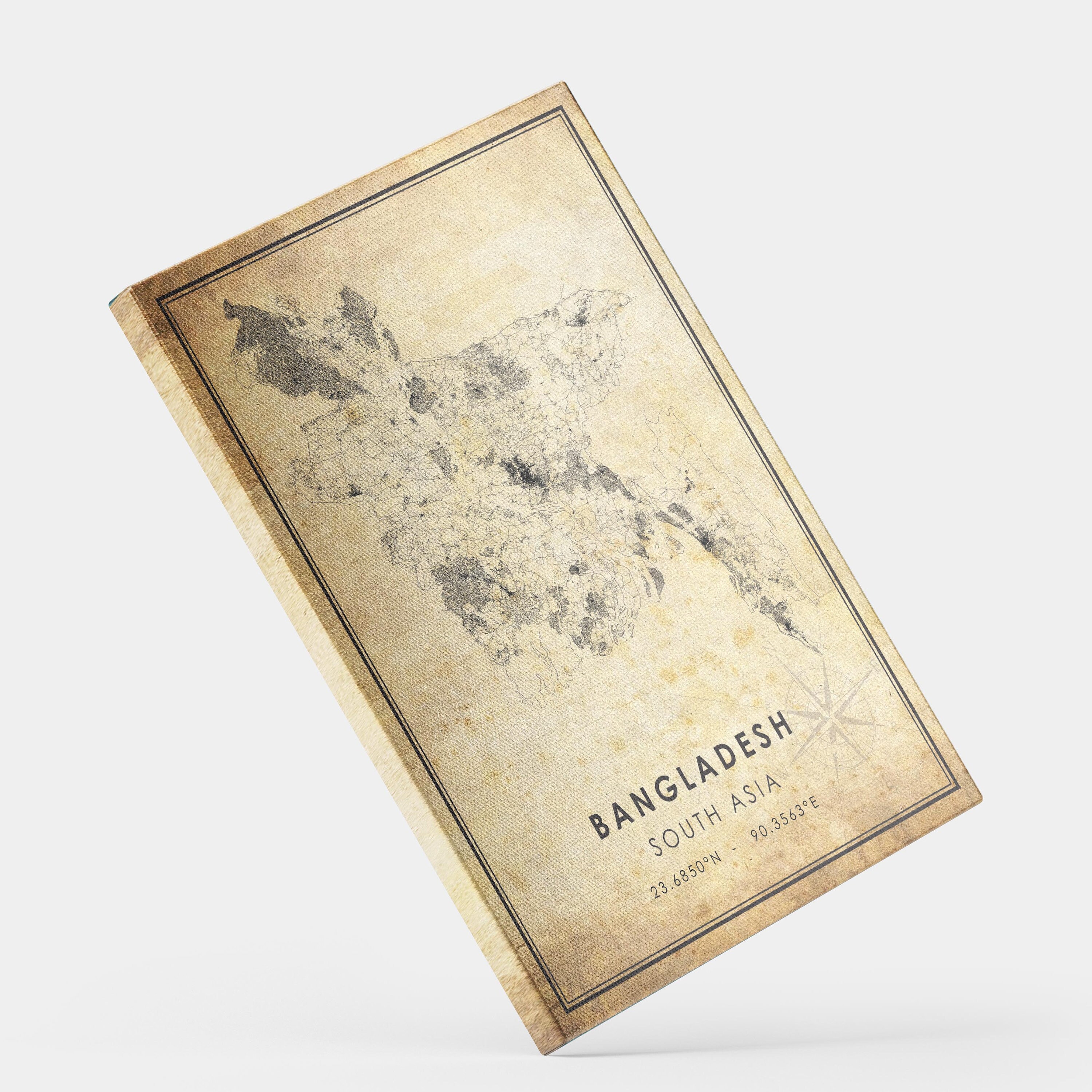 Bangladesh Vintage Map Print Bangladesh Map Bangladesh Map - Etsy