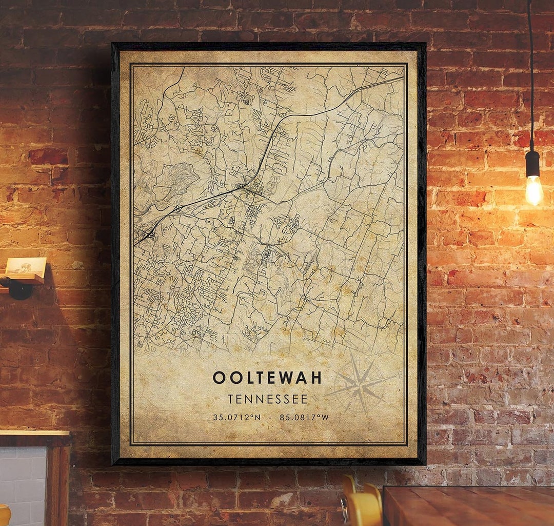 Ooltewah Map Print | Ooltewah Map | Tennessee Map Art | Ooltewah ...