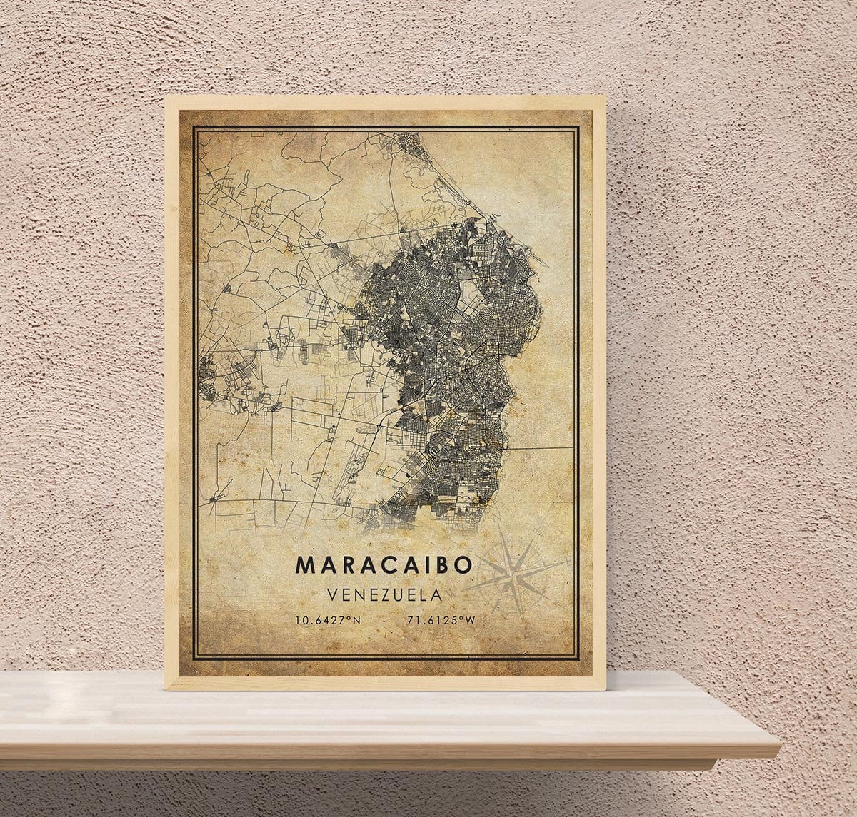 Maracaibo Map Print Maracaibo Map Venezuela Map Art | Etsy
