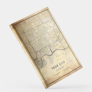 Ybor City Map Print | Ybor City Map | Florida Map Art | Ybor City City ...