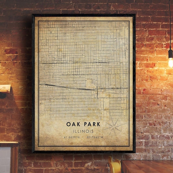 Oak Park Il Poster - Etsy