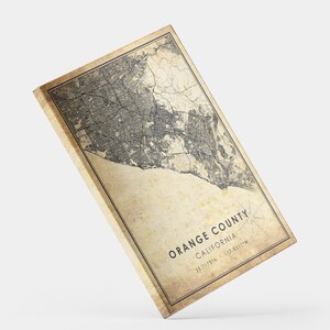 Orange County Map Print | Orange County Map | California Map Art ...