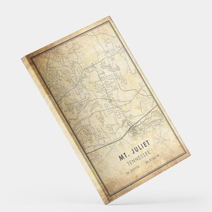 Mt. Juliet Vintage Map Print | Mt. Juliet Tennessee Map | Mt. Juliet ...