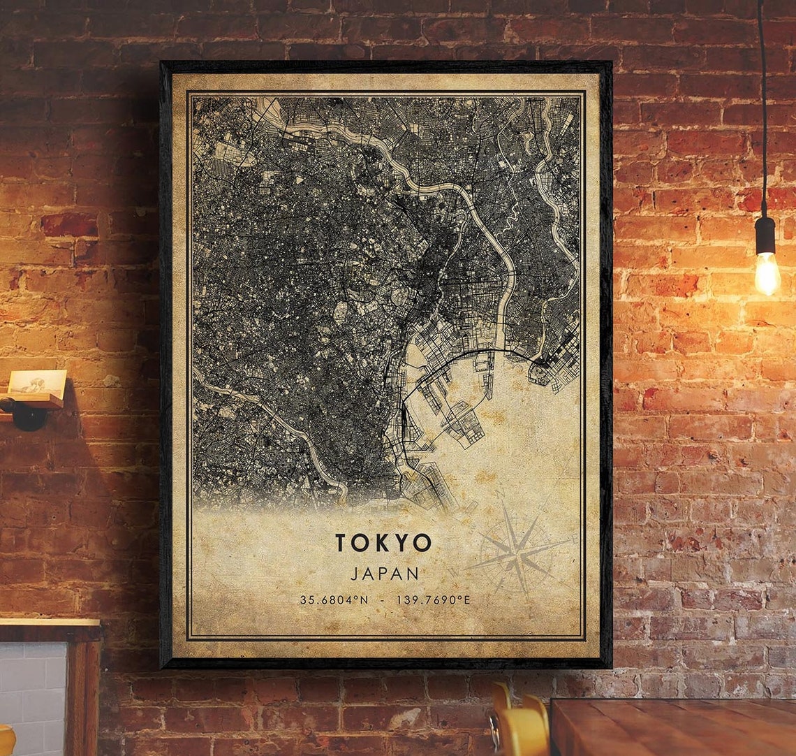 Tokyo Map Print Tokyo Map Japan Map Art Tokyo City Road | Etsy