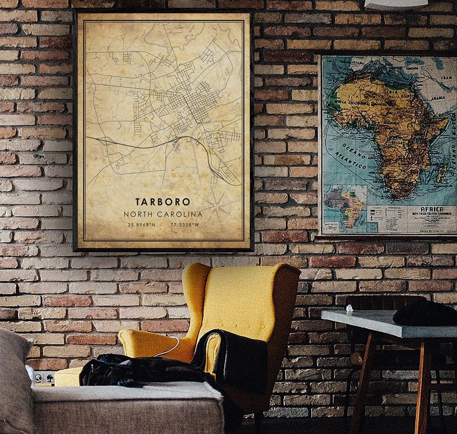 Tarboro Map Print | Tarboro Map | North Carolina Map Art | Tarboro City ...