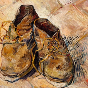 Shoes (1888) - Vincent Van Gogh | Vincent Van Gogh Canvas Print ...