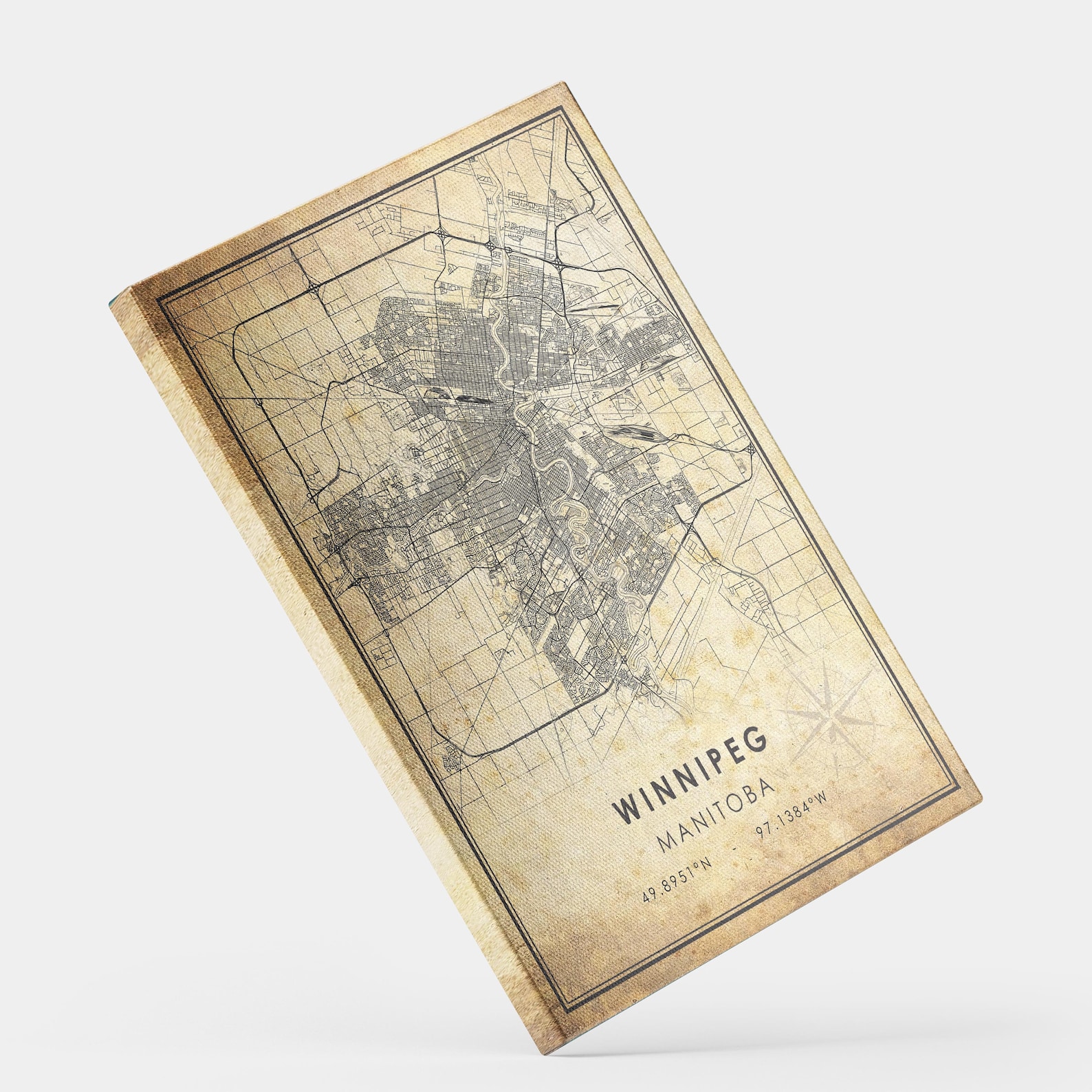 Winnipeg Map Print | Winnipeg Map | Manitoba Map Art | Winnipeg City ...