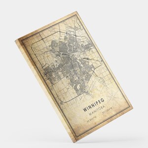 Winnipeg Map Print | Winnipeg Map | Manitoba Map Art | Winnipeg City ...