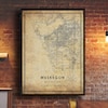 Iowa City Vintage Map Print Iowa City Map Iowa Map Art Iowa City Road ...