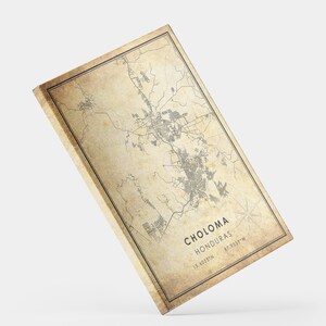 Choloma Map Print | Choloma Map | Honduras Map Art | Choloma City Road ...