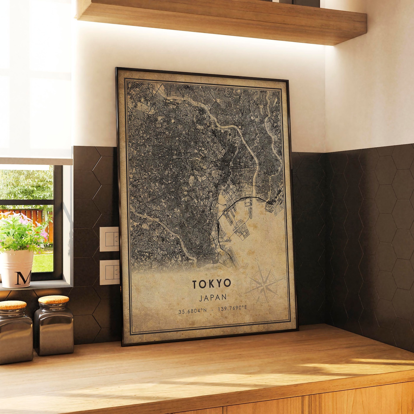 Tokyo Map Print Tokyo Map Japan Map Art Tokyo City Road - Etsy