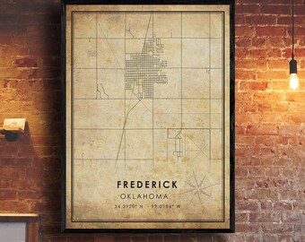 1858 Map of Frederick City Frederick County Maryland - Etsy