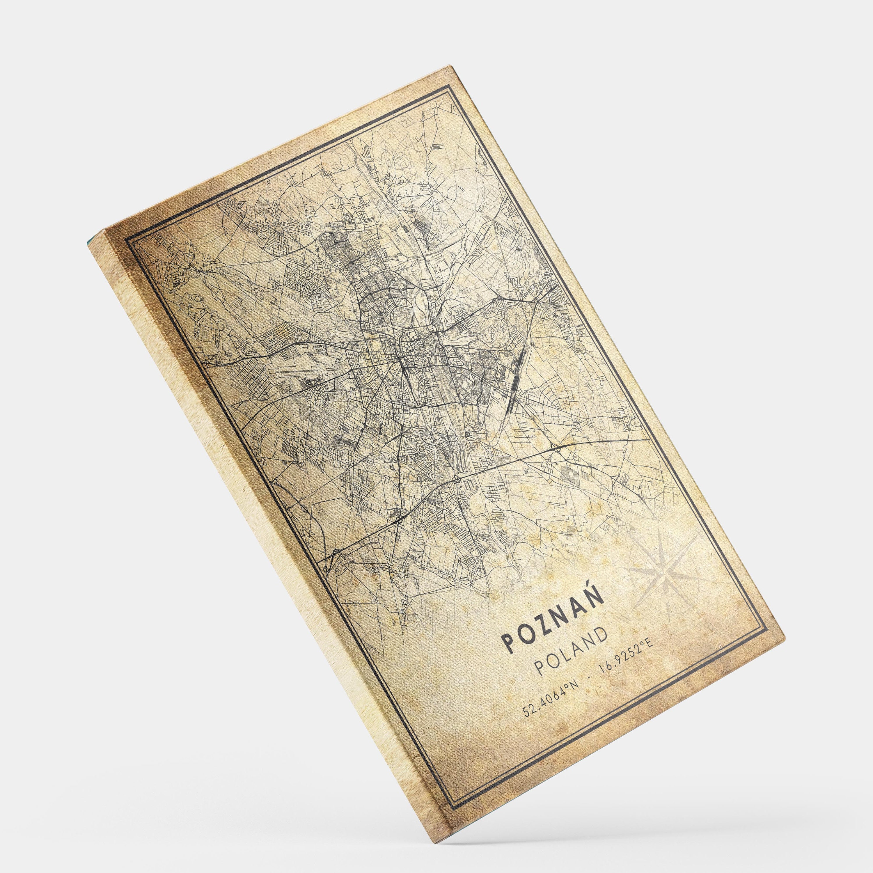 Poznan Map Print | Poznan Map | Poland Map Art | Poznan City Road Map ...