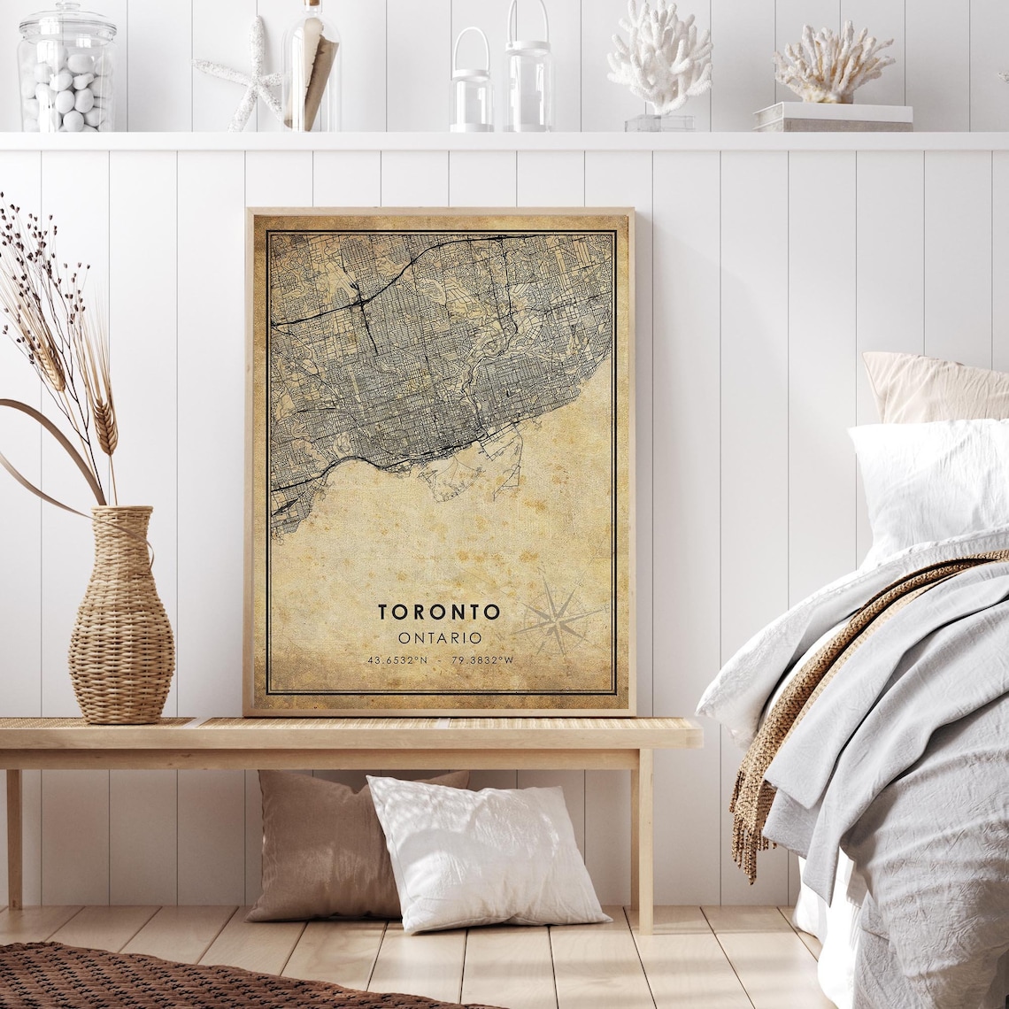 Toronto Vintage Map Print Toronto Map Ontario Map Art - Etsy