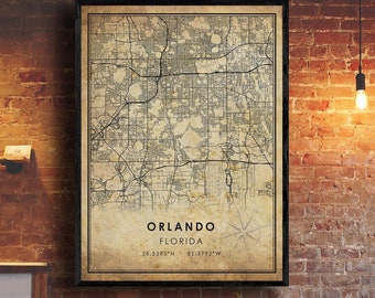 Orlando Florida Poster - Etsy