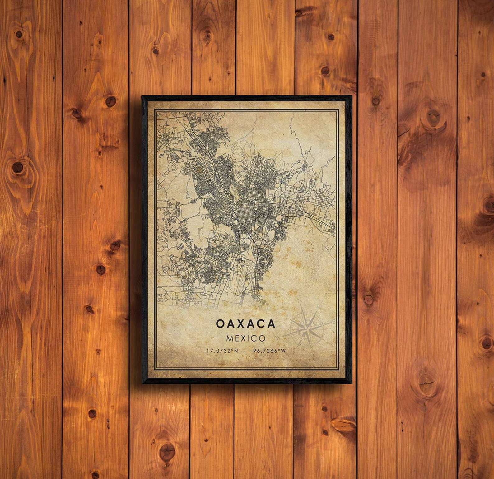 Oaxaca Map Print Oaxaca Map Mexico Map Art Oaxaca City - Etsy