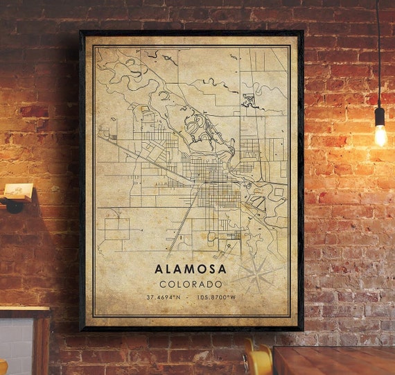 Mapa De Alamosa, Colorado