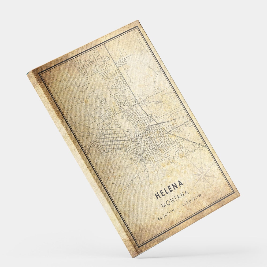 Helena Vintage Map Print Helena Map Montana Map Art - Etsy