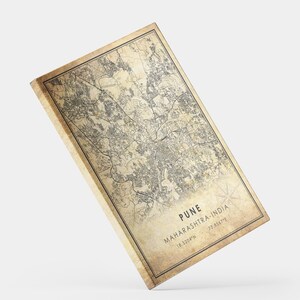 Pune Map Print | Pune Map | India Map Art | Pune City Road Map Poster ...