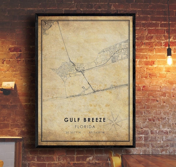 Mapa De Gulf Breeze Florida