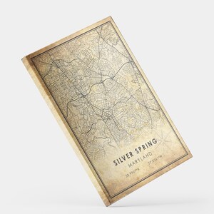 Silver Spring Map Print | Silver Spring Map | Maryland Map Art | Silver ...