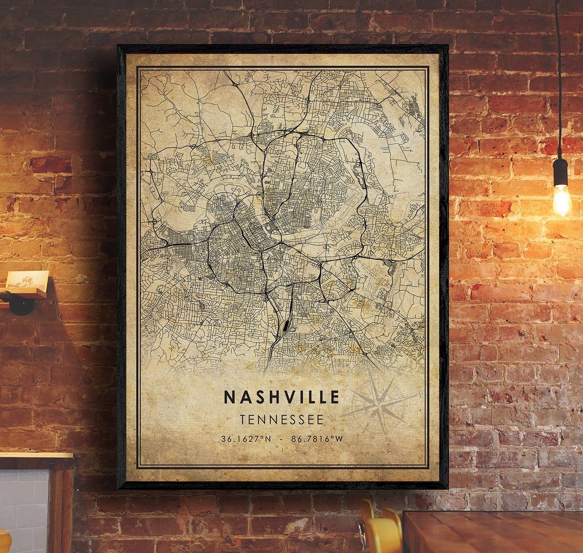 Nashville City Map Printable